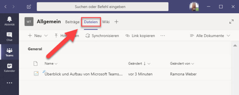 Dateien in Microsoft Teams teilen – AWeb Informatik Anleitung Dateien in Microsoft Teams teilen – AWeb Informatik Anleitung