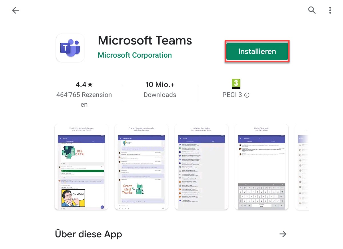 Microsoft Teams auf einem Mobilgerät einrichten – AWeb Informatik Anleitung